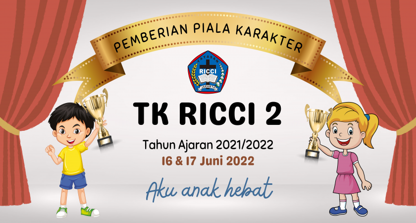 PEMBERIAN PIALA KARAKTER TK RICCI 2 | TK Katolik Ricci II